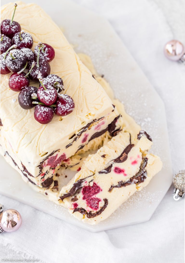 Raspberry Chocolate Semifreddo | Wholesome Patisserie