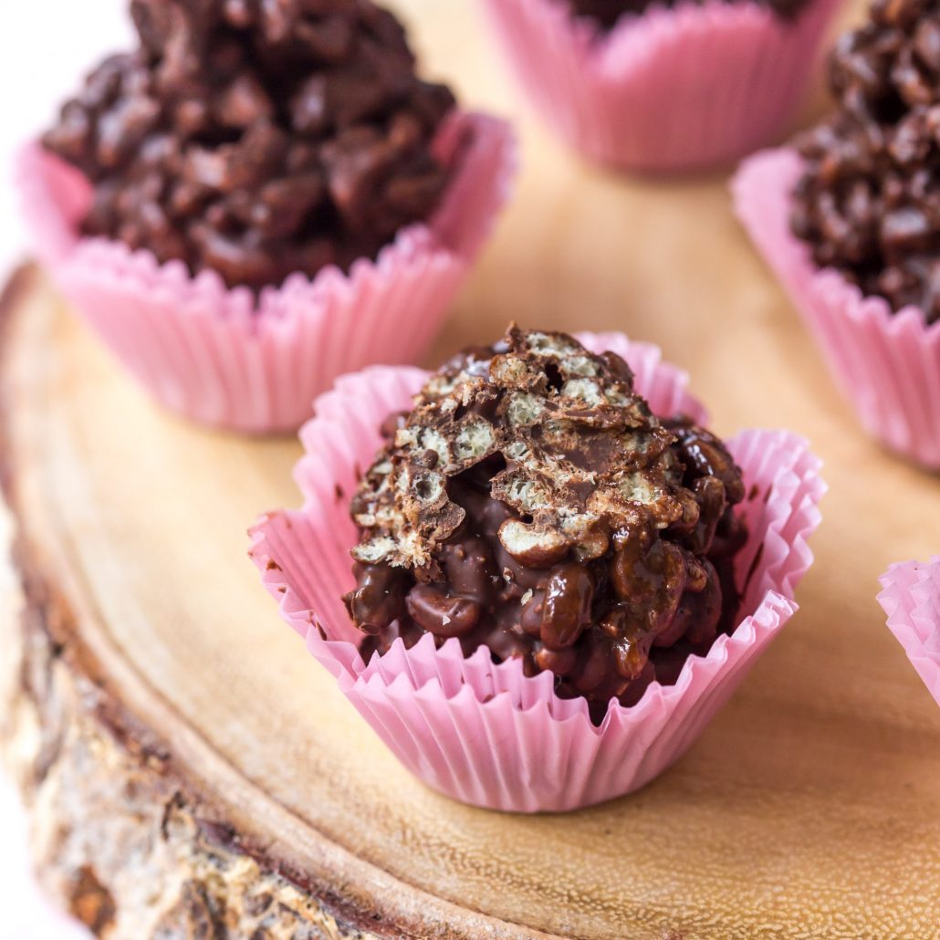 Chocolate Crackles (copha free) - Wholesome Patisserie