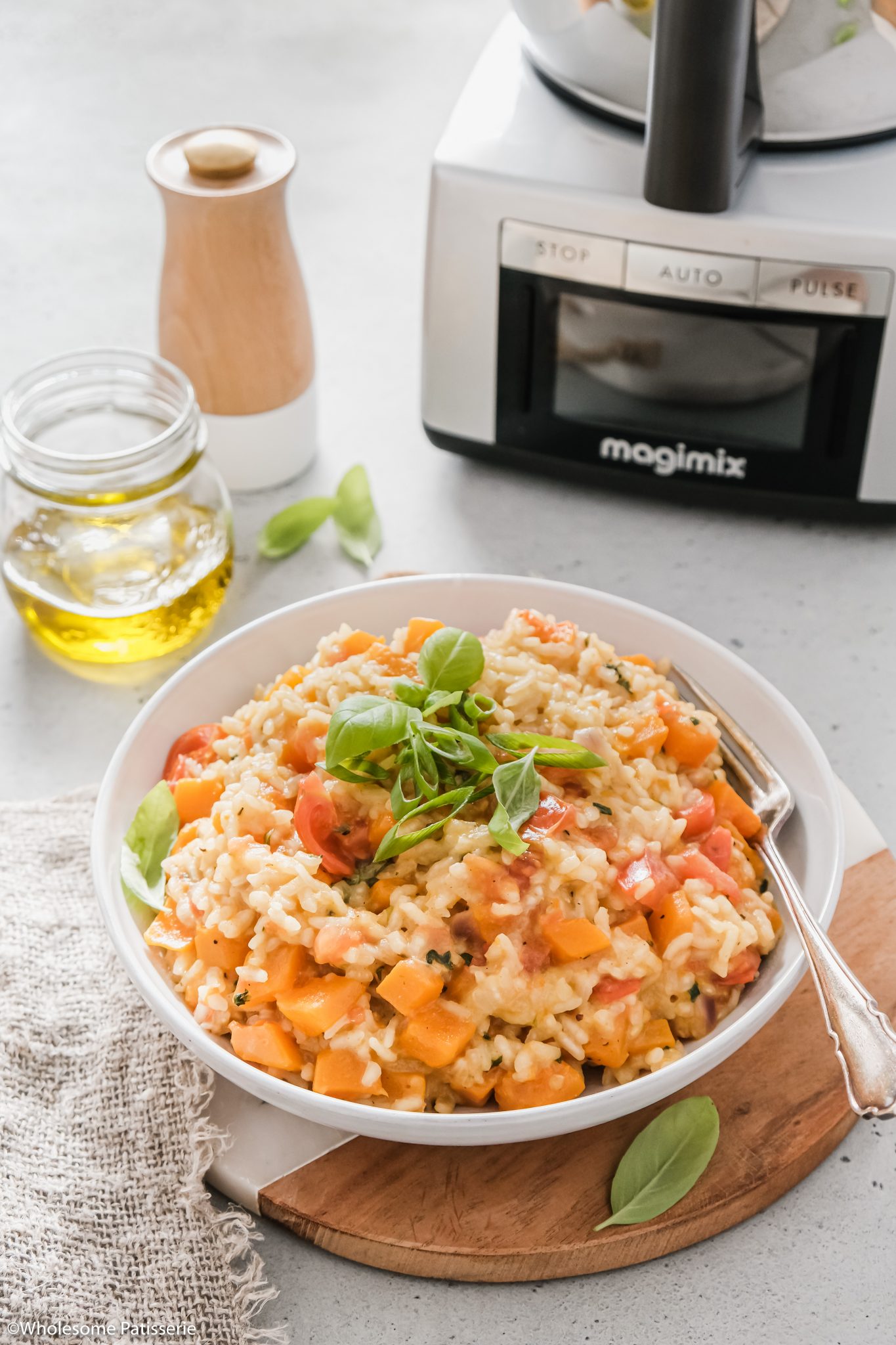Pumpkin & Cherry Tomato Risotto (Using Magimix Cook Expert) - Wholesome ...