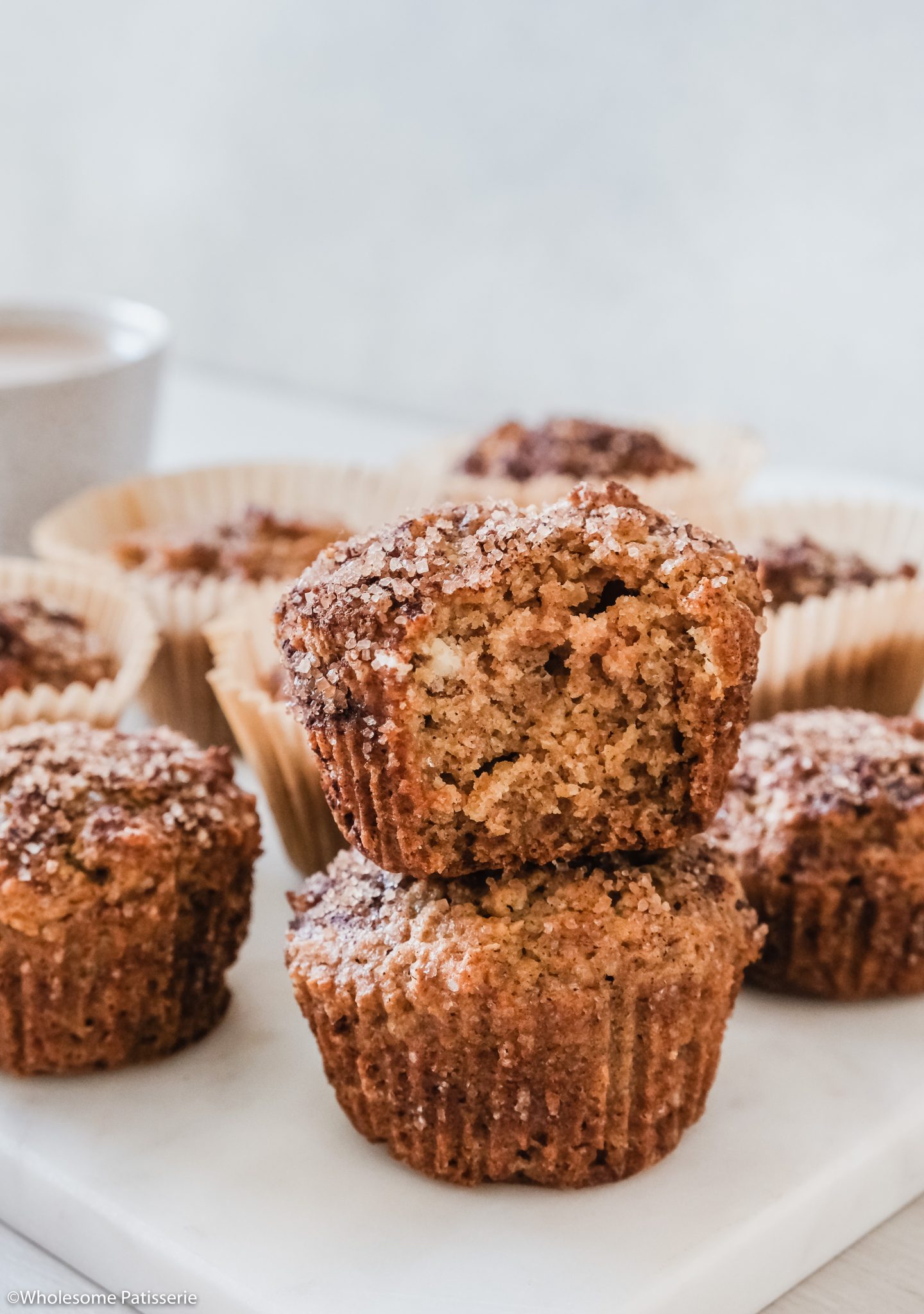 Cinnamon Sugar Muffins - Wholesome Patisserie