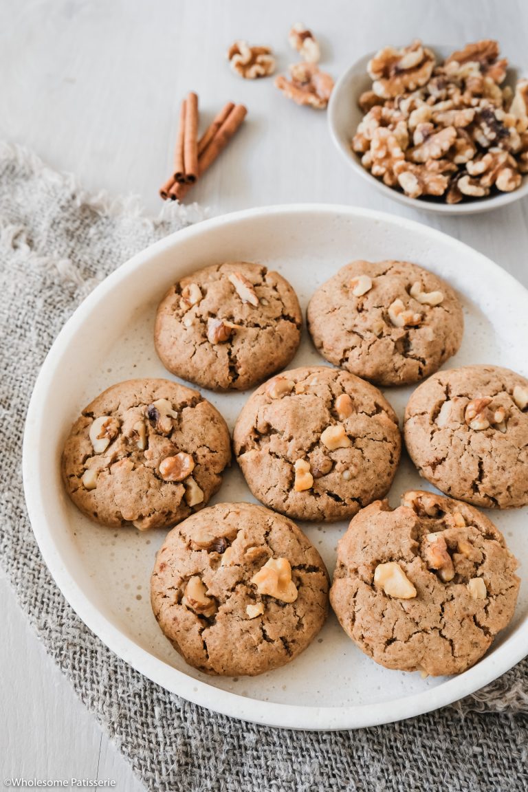 Walnut & Cinnamon Cookies - Wholesome Patisserie
