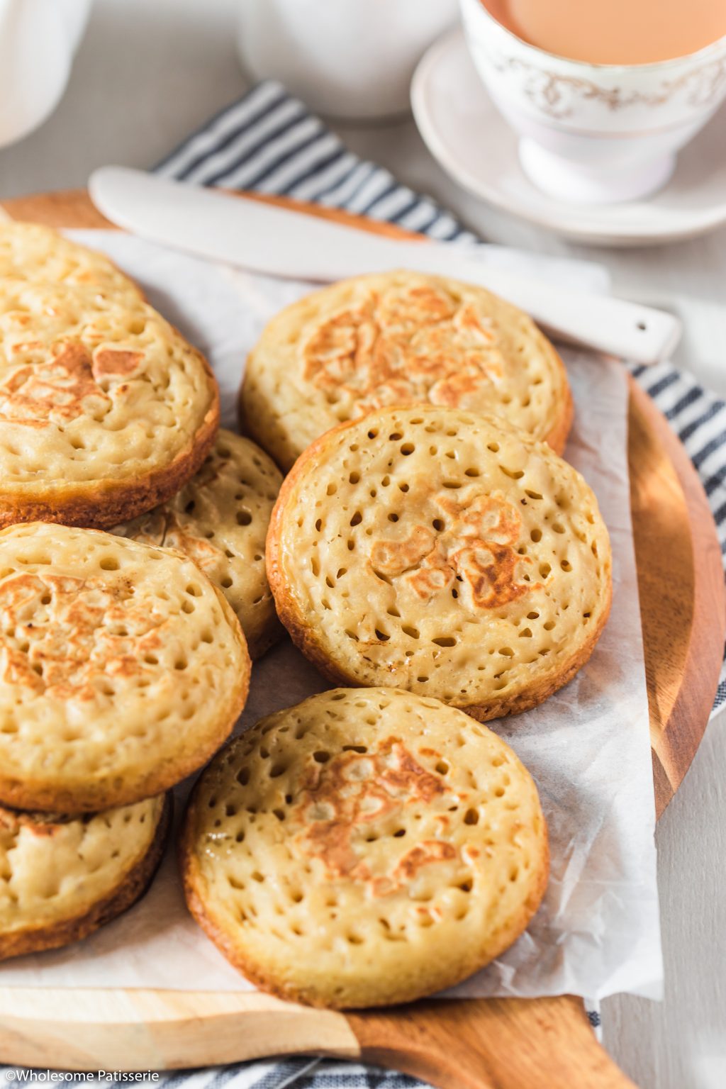 How To Make Crumpets (Easy Recipe + Video) - Wholesome Patisserie