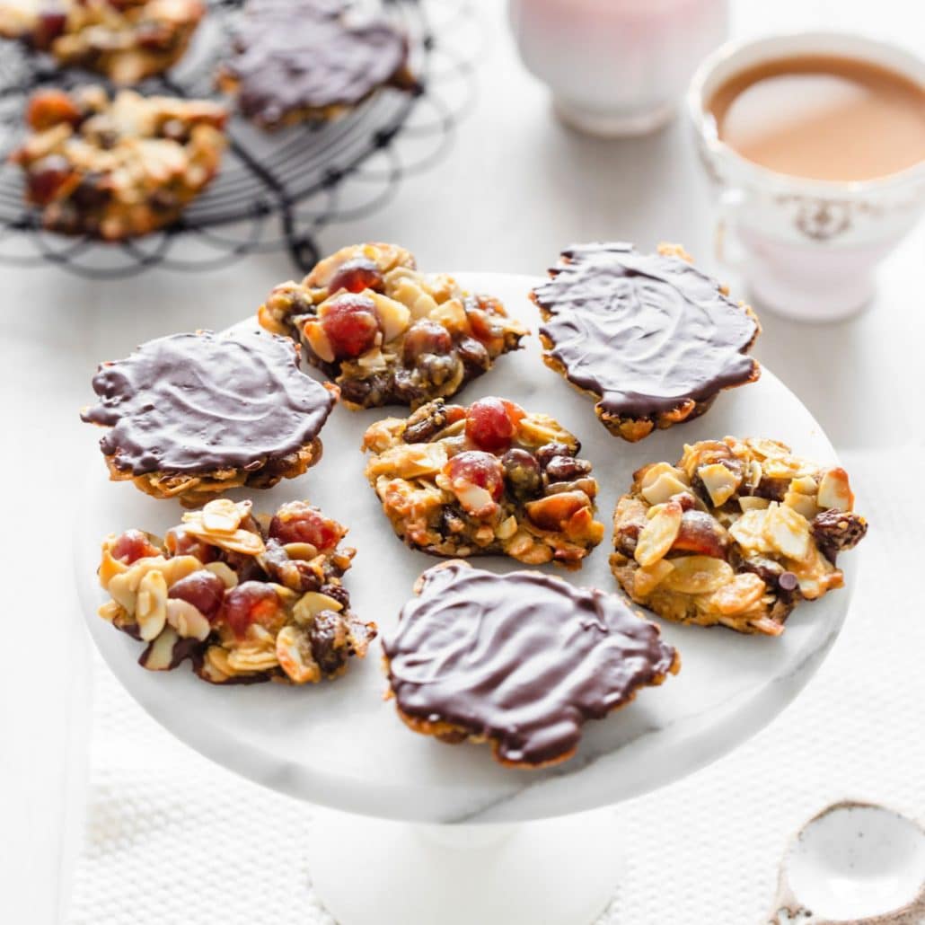 Almond Florentines - Wholesome Patisserie