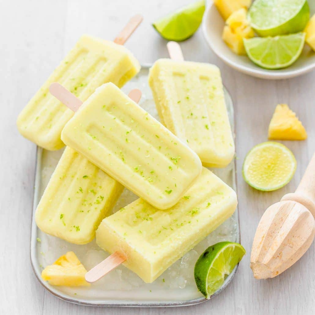 Easy Pineapple Popsicles | Wholesome Patisserie