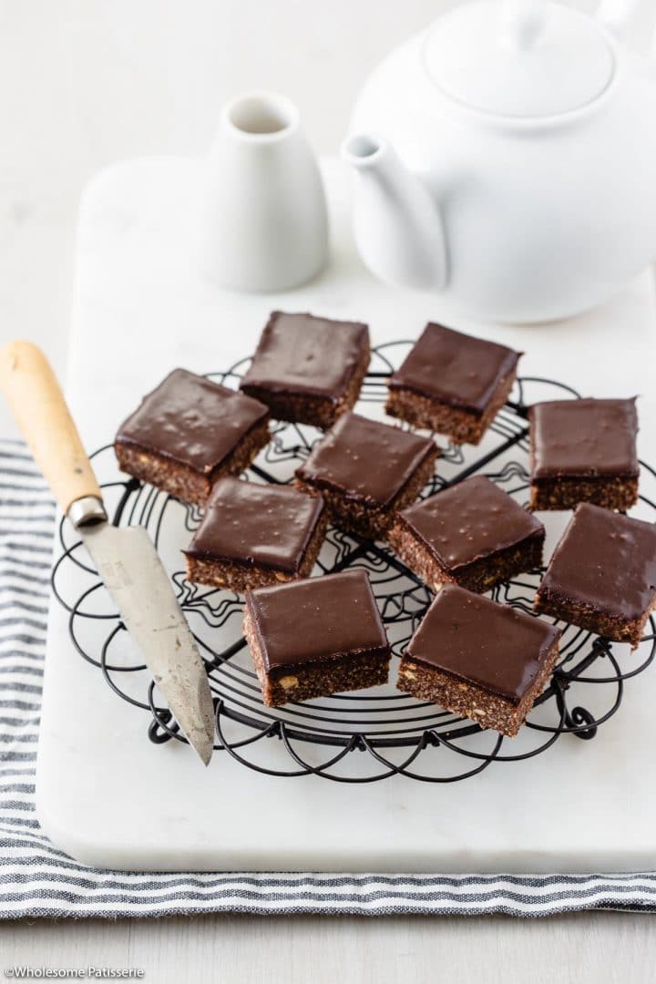 Easy Chocolate Fudge Slice - Wholesome Patisserie