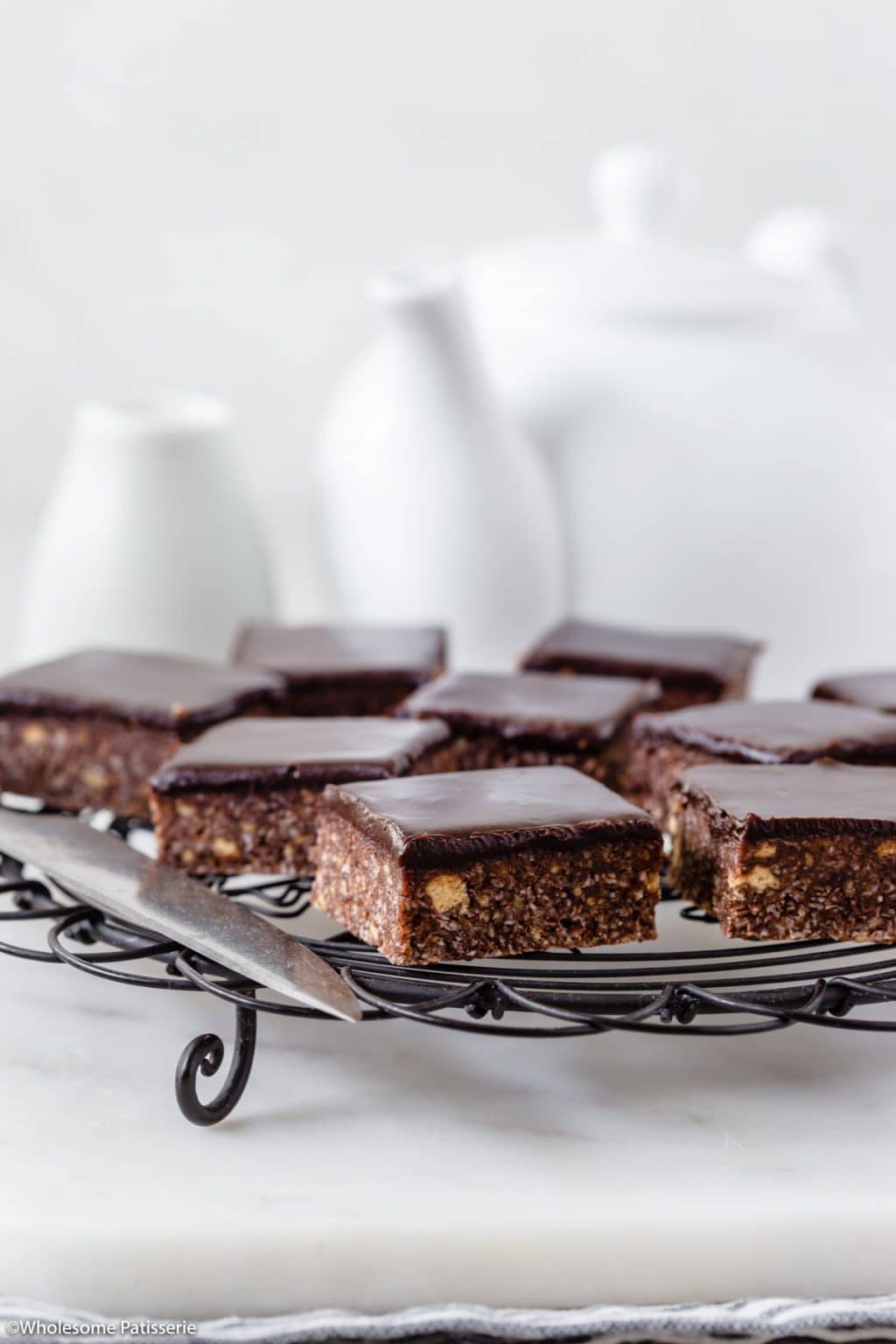 Easy Chocolate Fudge Slice - Wholesome Patisserie