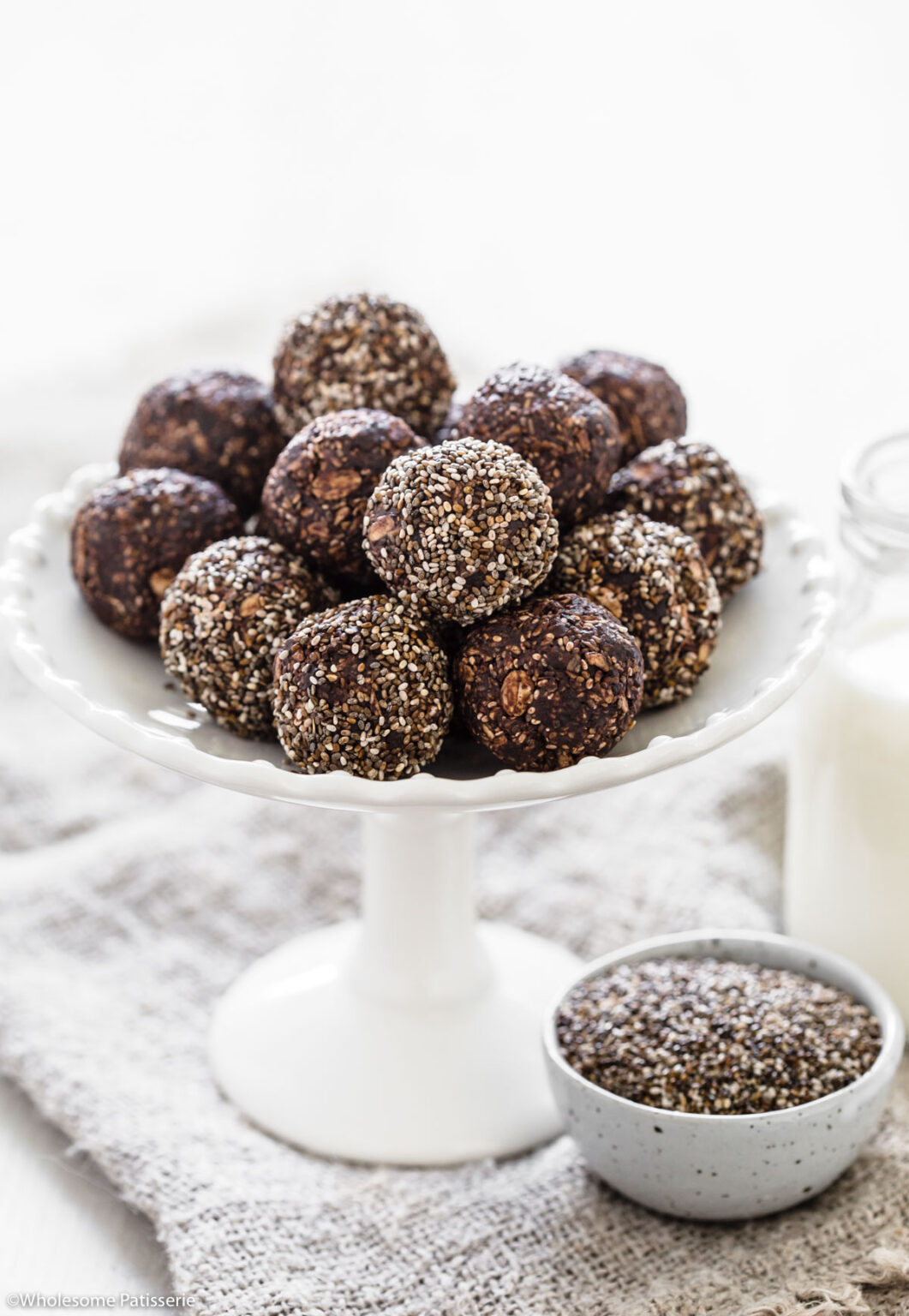 Chia Seed Date Bliss Balls - Wholesome Patisserie