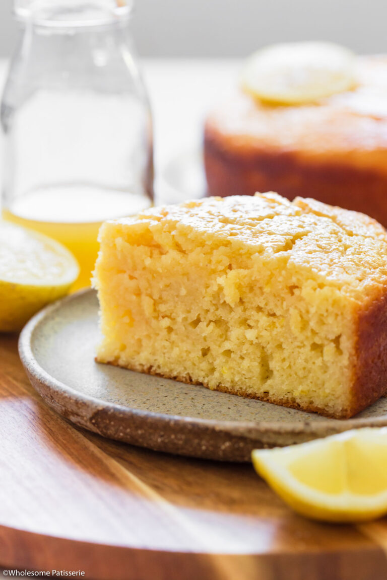 Easy Lemon Syrup Cake - Wholesome Patisserie