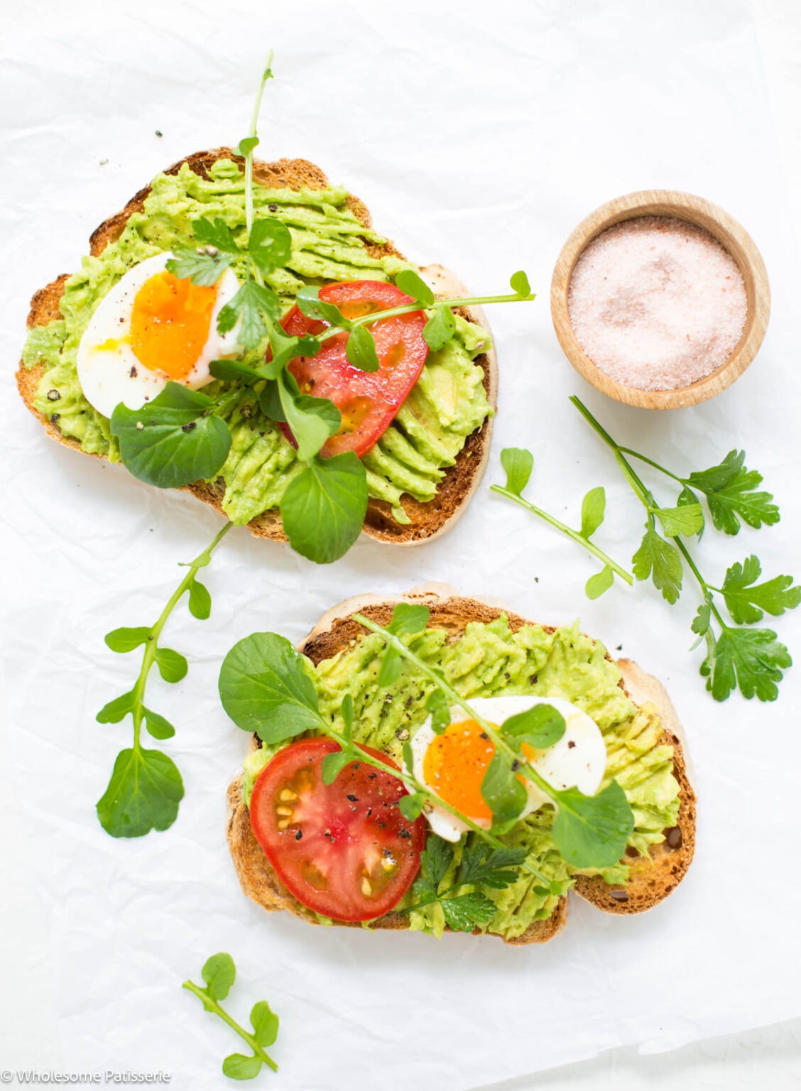 Smashed Avocado Toast - Wholesome Patisserie