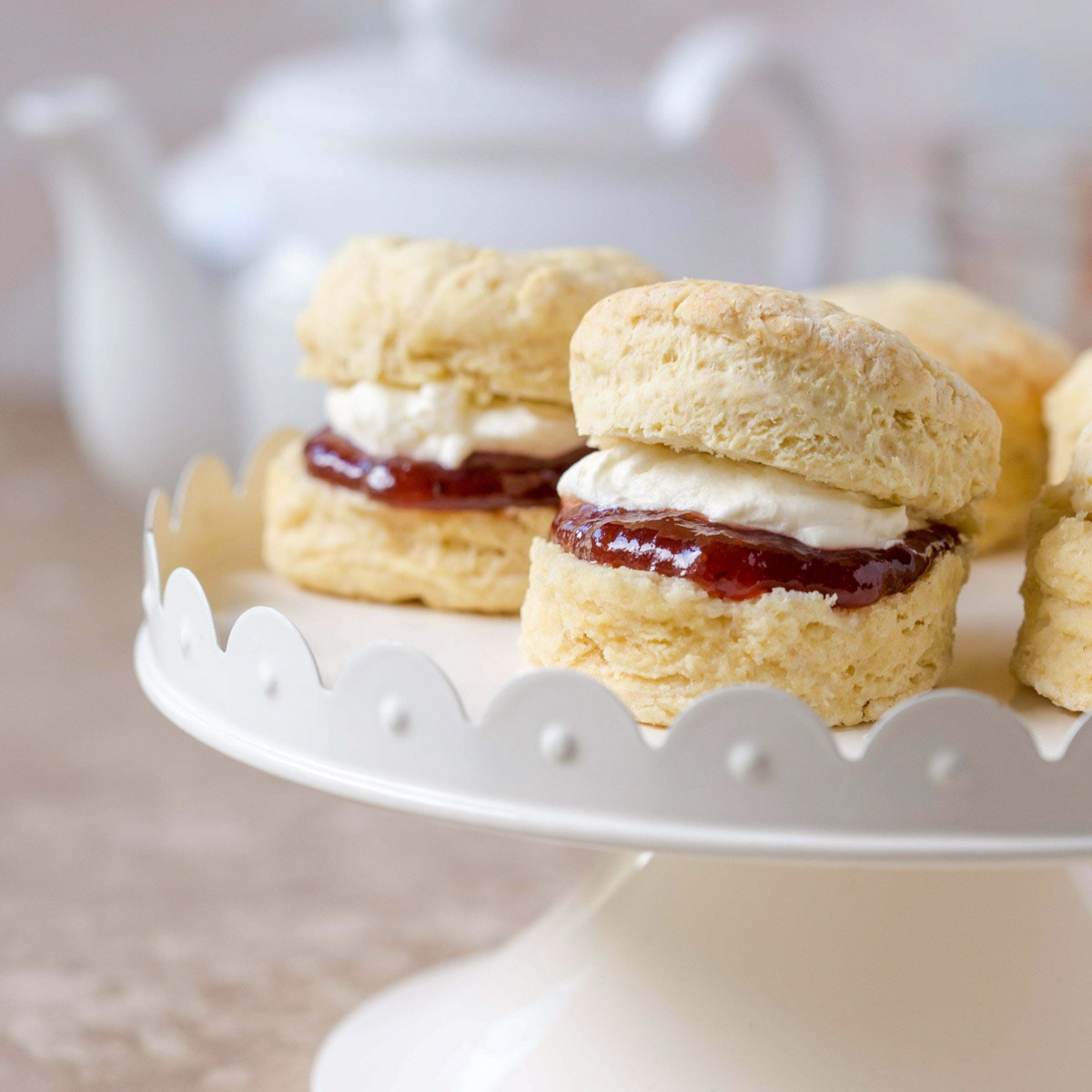 Homemade Scones with Jam & Cream - Wholesome Patisserie