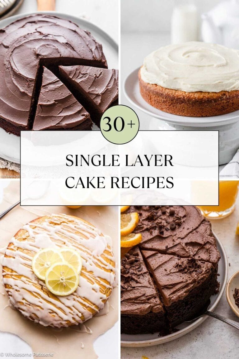 Single Layer Cake Recipes - Wholesome Patisserie