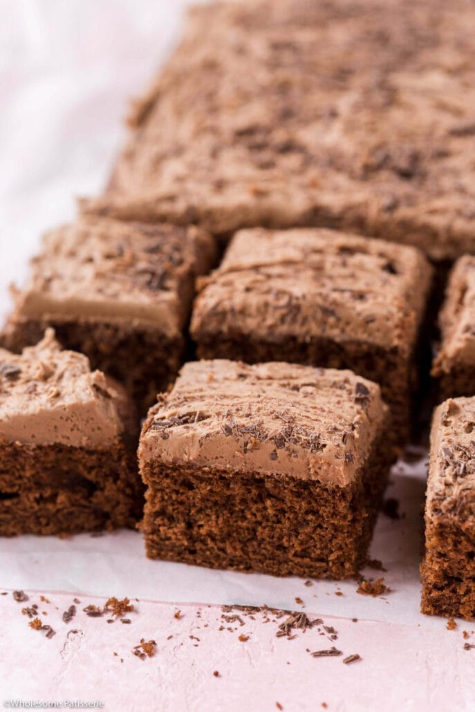 Small Chocolate Sheet Cake - Wholesome Patisserie