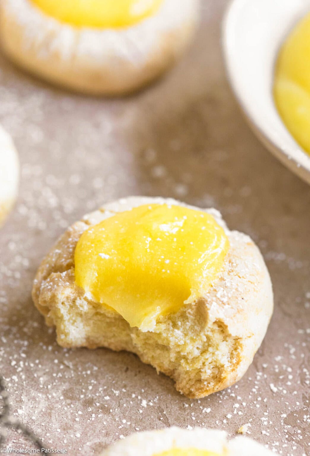 Lemon Curd Shortbread - Wholesome Patisserie