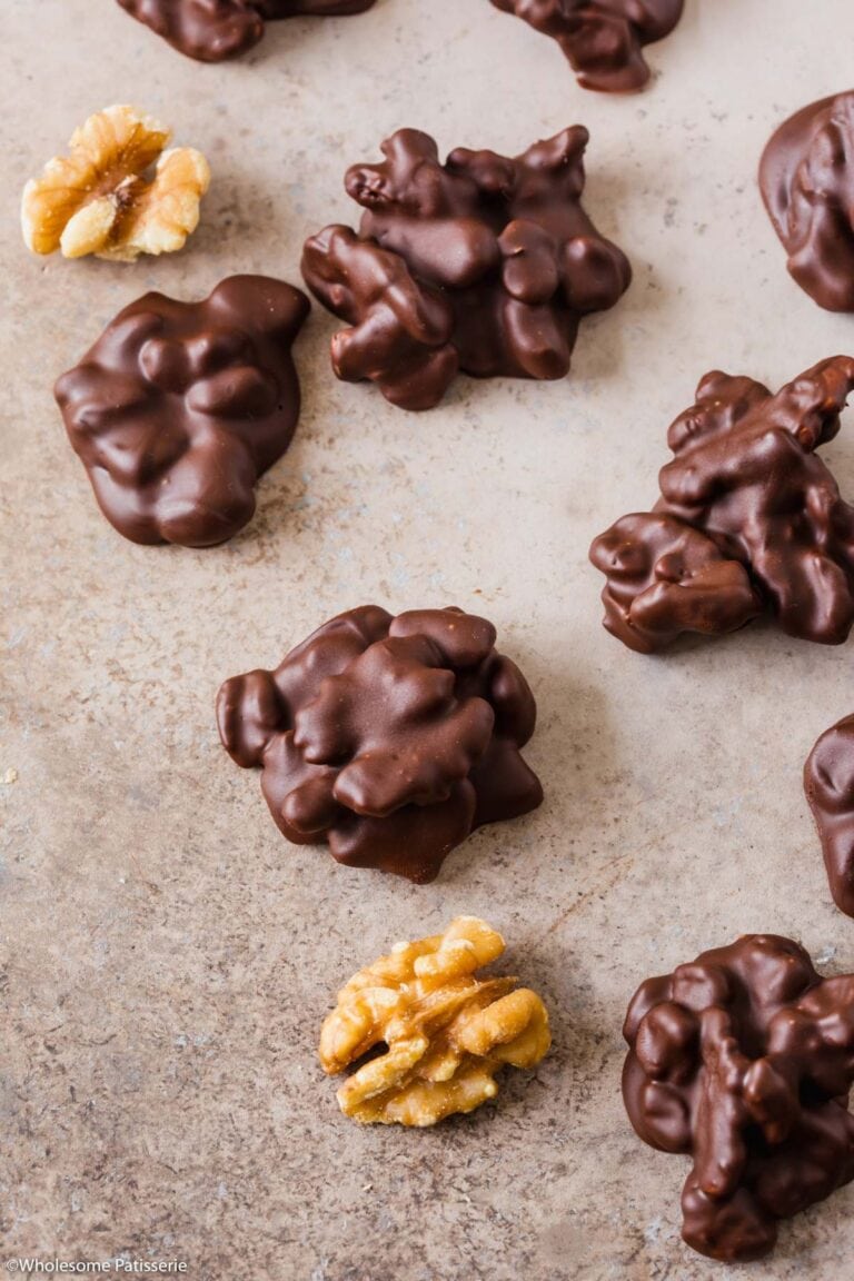 Easy Chocolate Covered Walnuts - Wholesome Patisserie