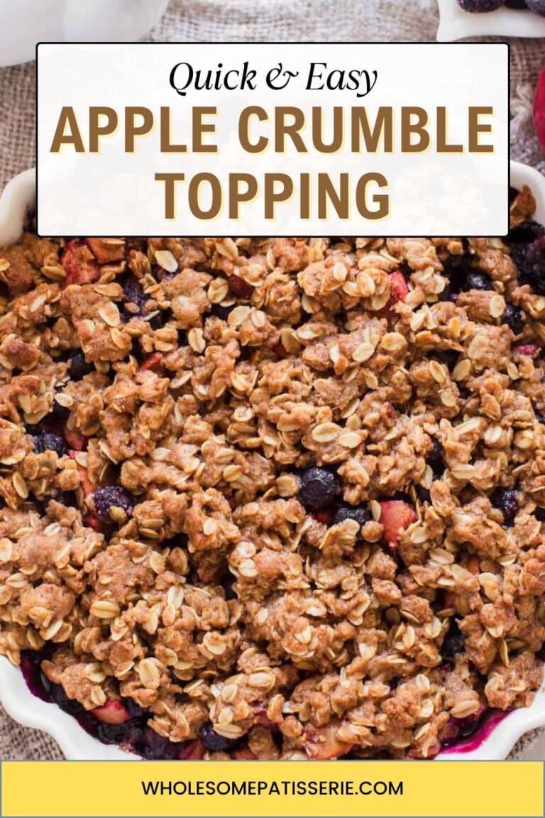 Apple Crumble Topping - Wholesome Patisserie