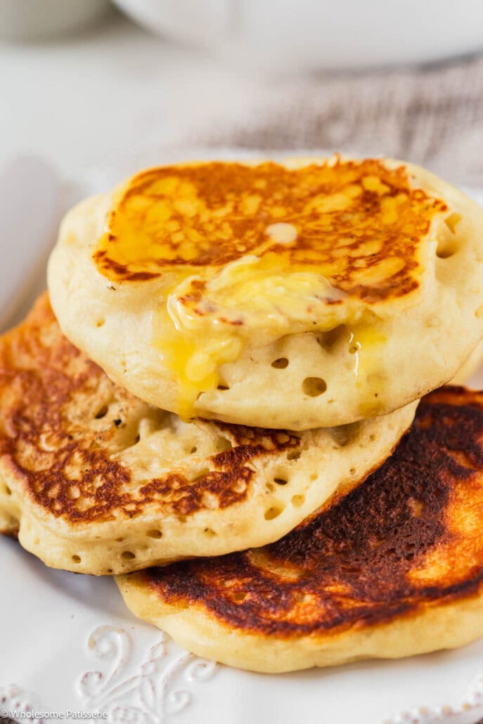 How to Make Crumpets without Rings - Wholesome Patisserie