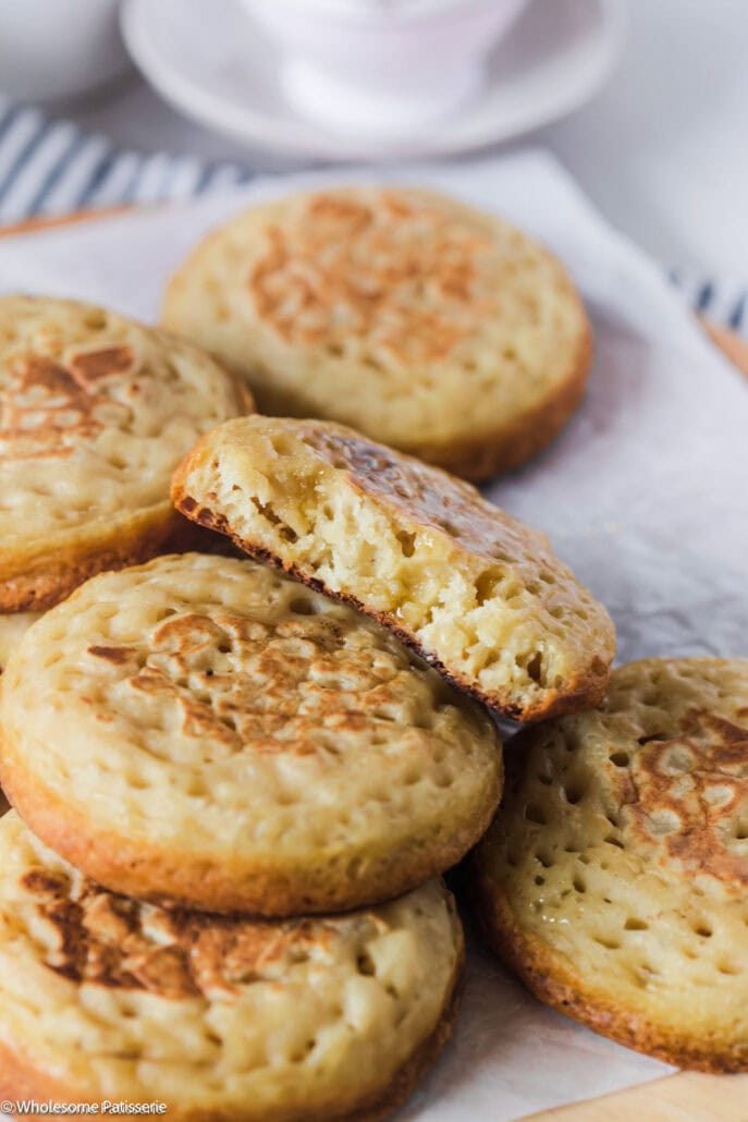 Homemade Crumpet Recipe - Wholesome Patisserie
