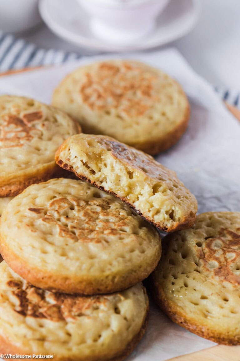Homemade Crumpet Recipe - Wholesome Patisserie