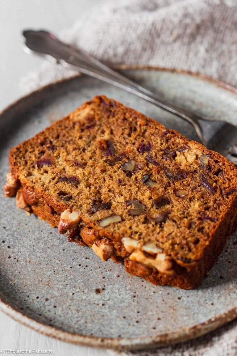 Moist Date Nut Bread - Wholesome Patisserie