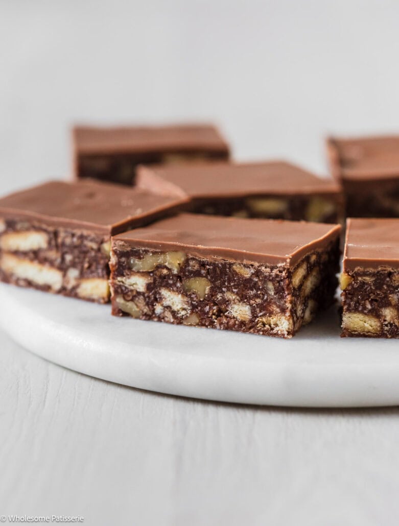 Chocolate Hedgehog Slice - Wholesome Patisserie