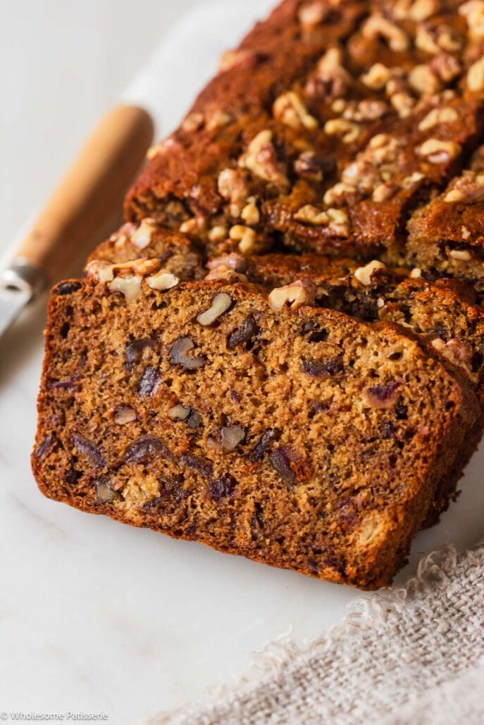 Moist Date Nut Bread - Wholesome Patisserie