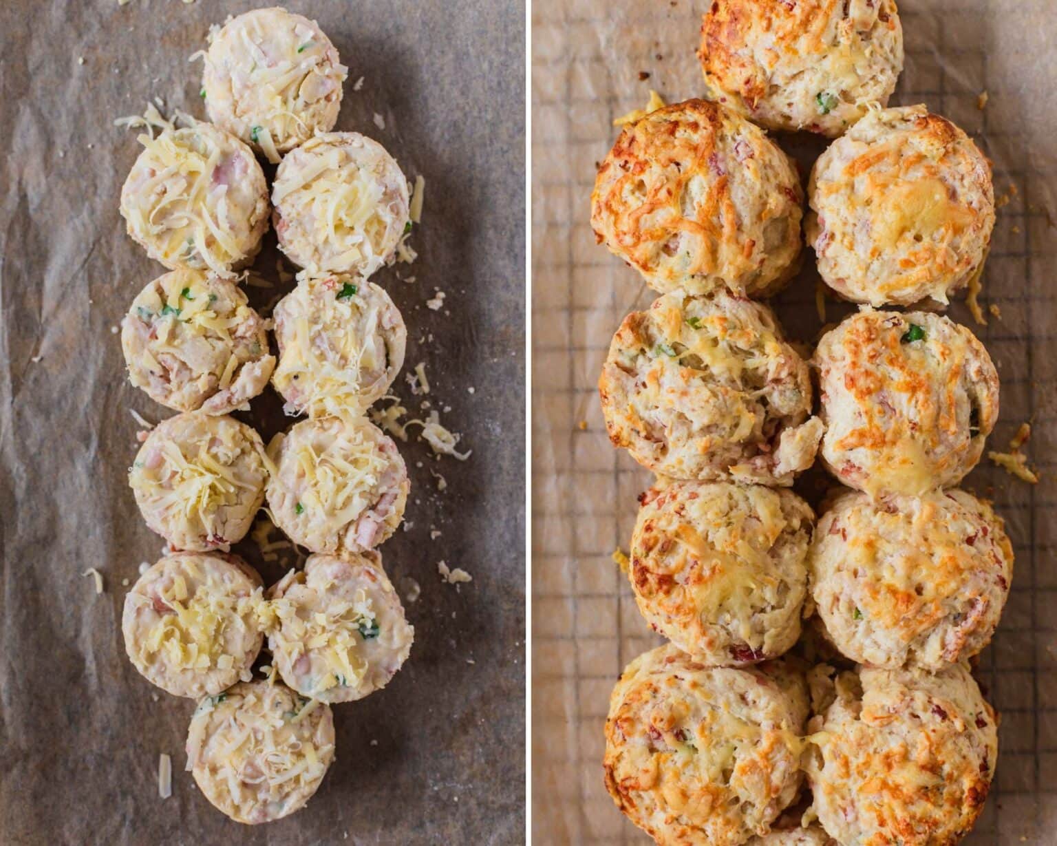 Savory Cheese, Chive and Ham Scones - Wholesome Patisserie
