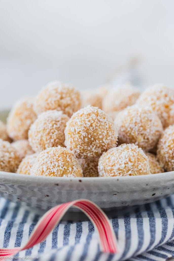 Kid-Friendly White Rum Balls without Rum - Wholesome Patisserie