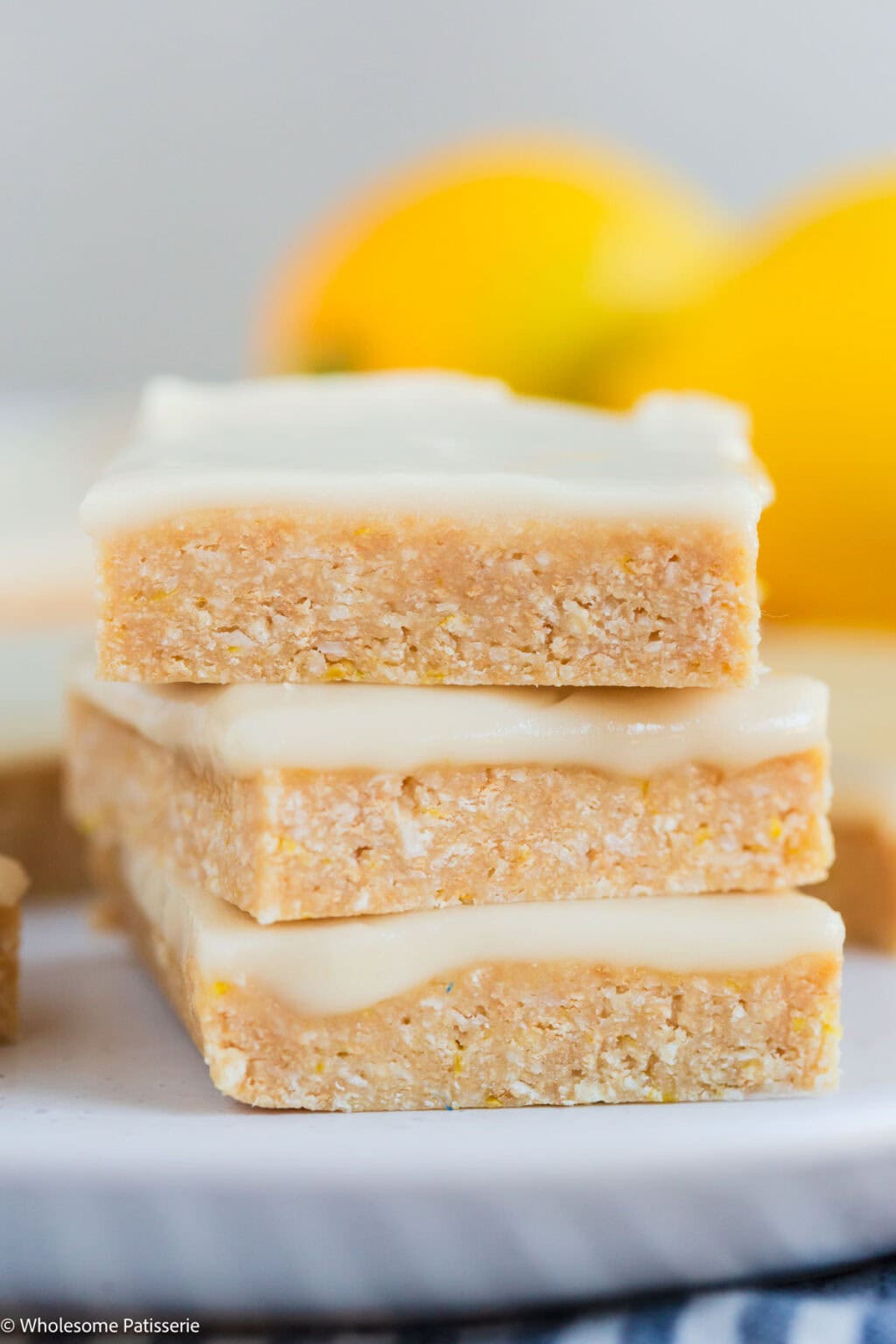 Easy Lemon Slice (no bake) - Wholesome Patisserie
